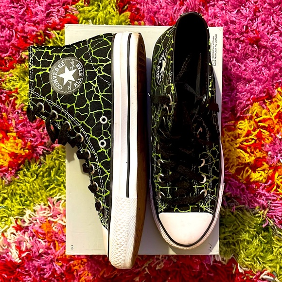 Converse | Shoes | Green Lightning Chucks | Poshmark